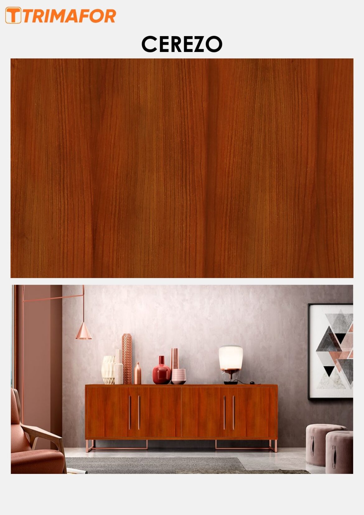 Melamina Cerezo – Duraplac – Trimafor