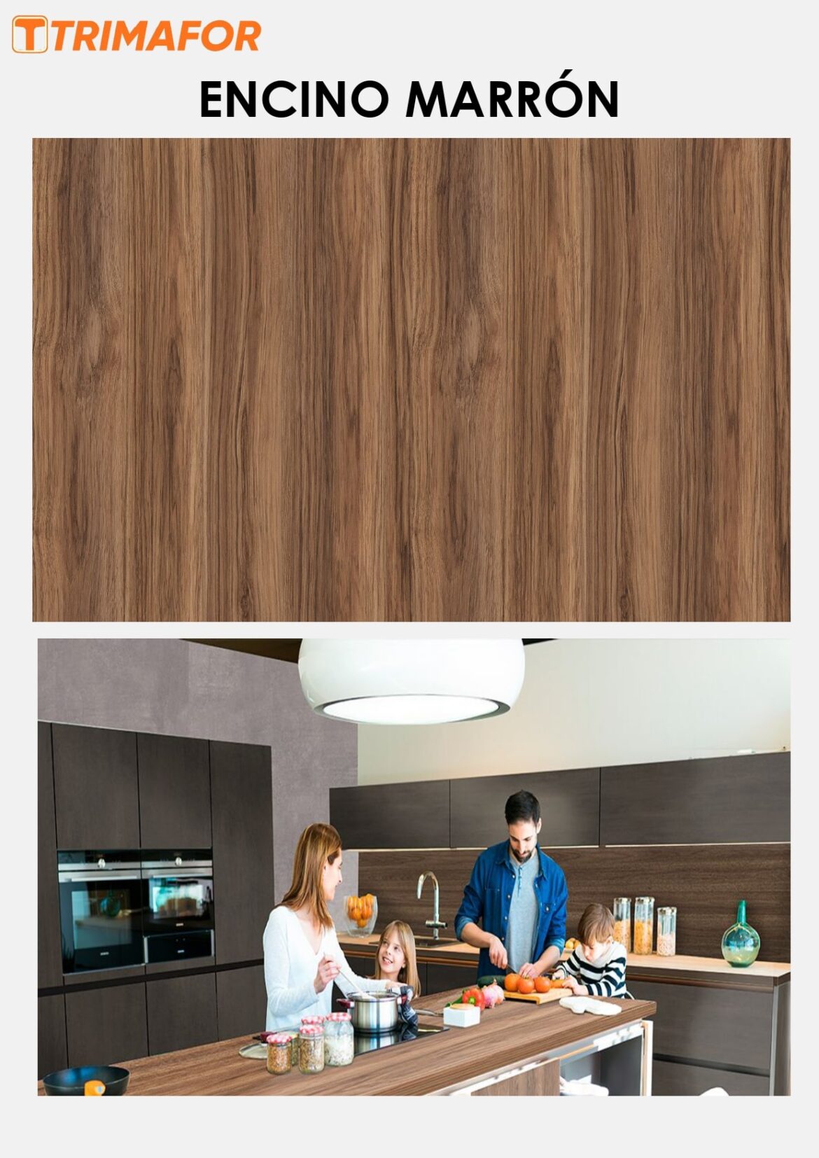 Melamina Encino Marrón – Duraplac – Trimafor